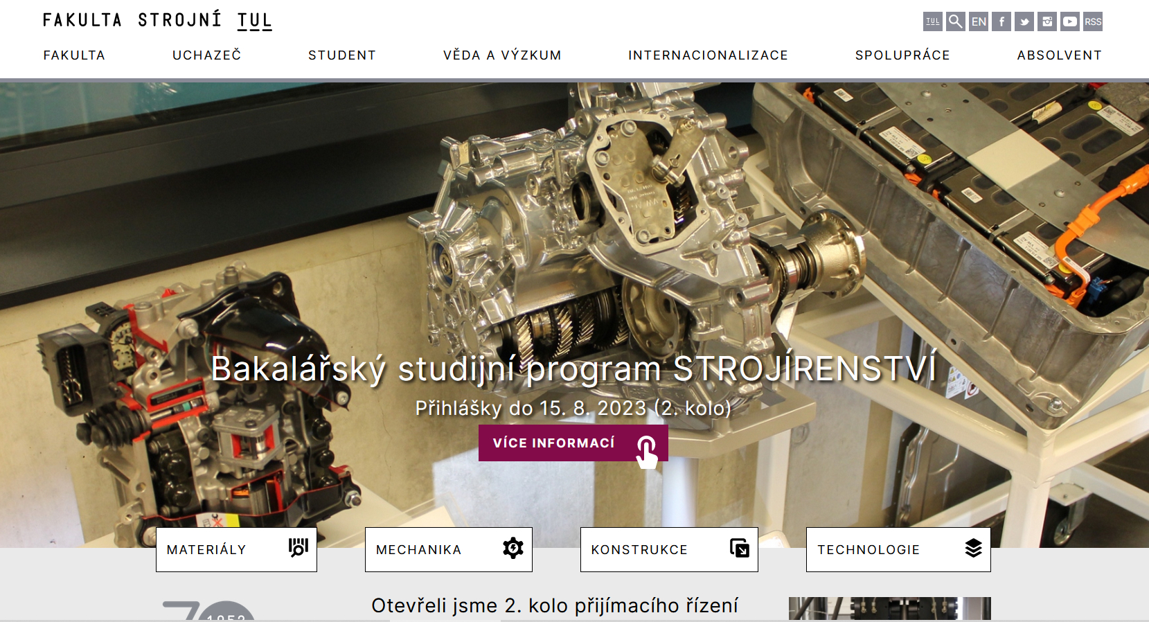 Studijní oddělení - Fakulta strojní TUL
